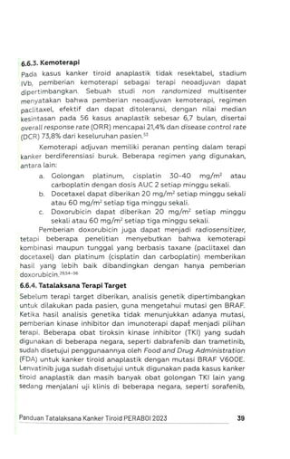 Penatalaksanaan kanker berdasarkan peraboi terbaru | PDF
