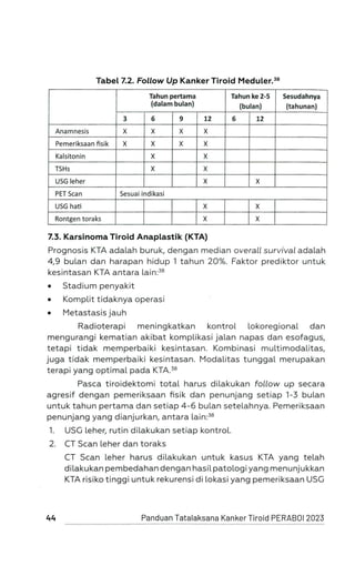 Penatalaksanaan kanker berdasarkan peraboi terbaru | PDF