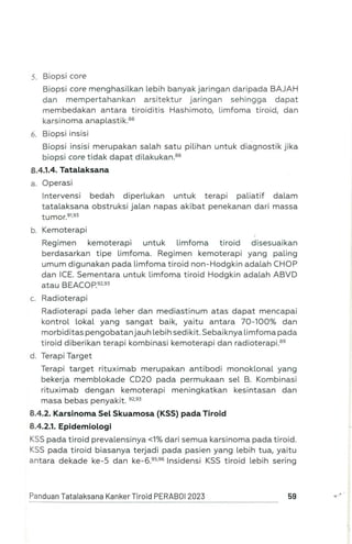 Penatalaksanaan kanker berdasarkan peraboi terbaru | PDF