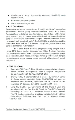 Penatalaksanaan kanker berdasarkan peraboi terbaru | PDF