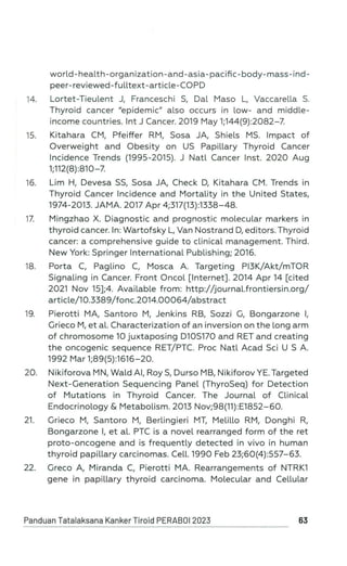 Penatalaksanaan kanker berdasarkan peraboi terbaru | PDF