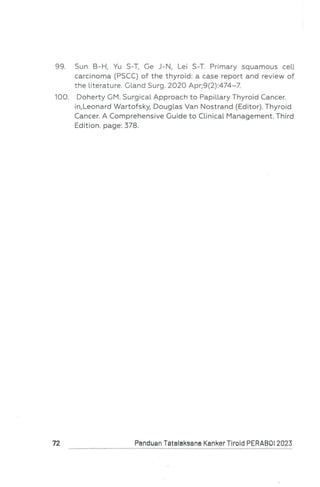 Penatalaksanaan kanker berdasarkan peraboi terbaru | PDF