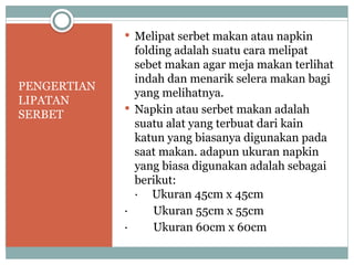 PPT Materi Perabotan yang dibutuhkan restoran. | PPTX
