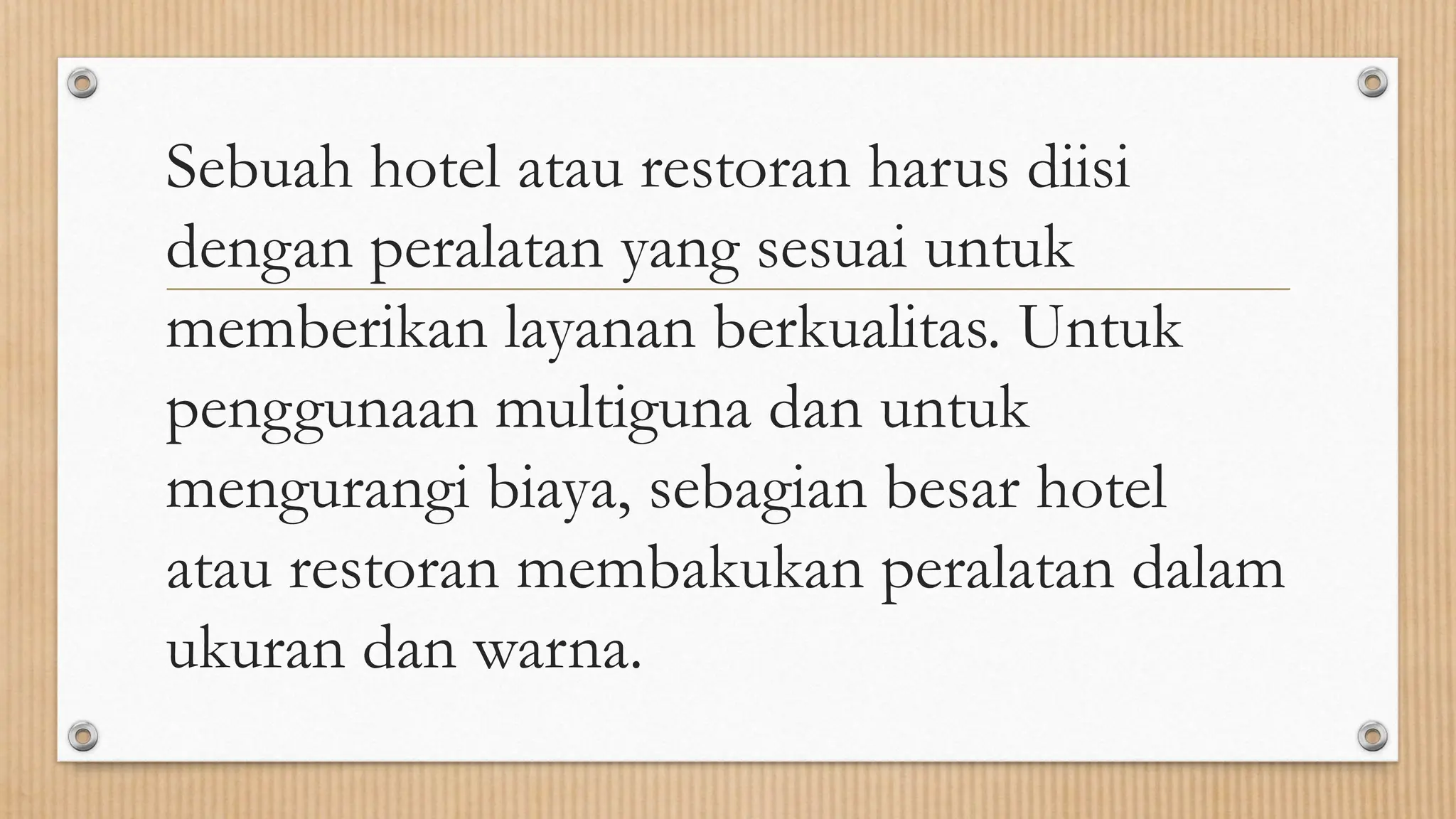Perabot Dan Peralatan Restoran dan hotel.pptx