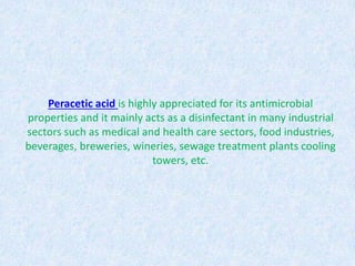 Peracetic acid | PPTX