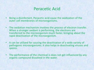 Peracetic acid | PPT
