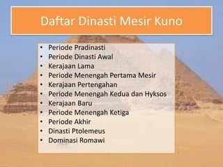 Peradaban mesir kuno | PPTX