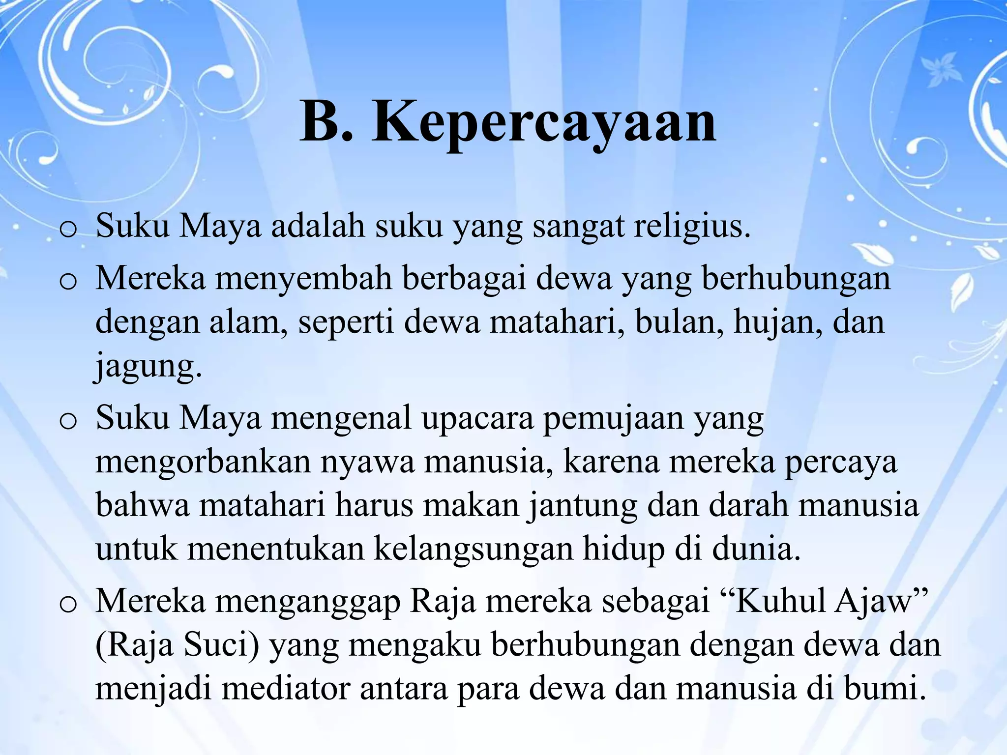 Sejarah - Peradaban Suku Bangsa Maya | PPTX