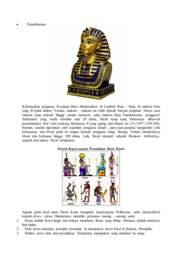 Peradaban mesir kuno | PDF