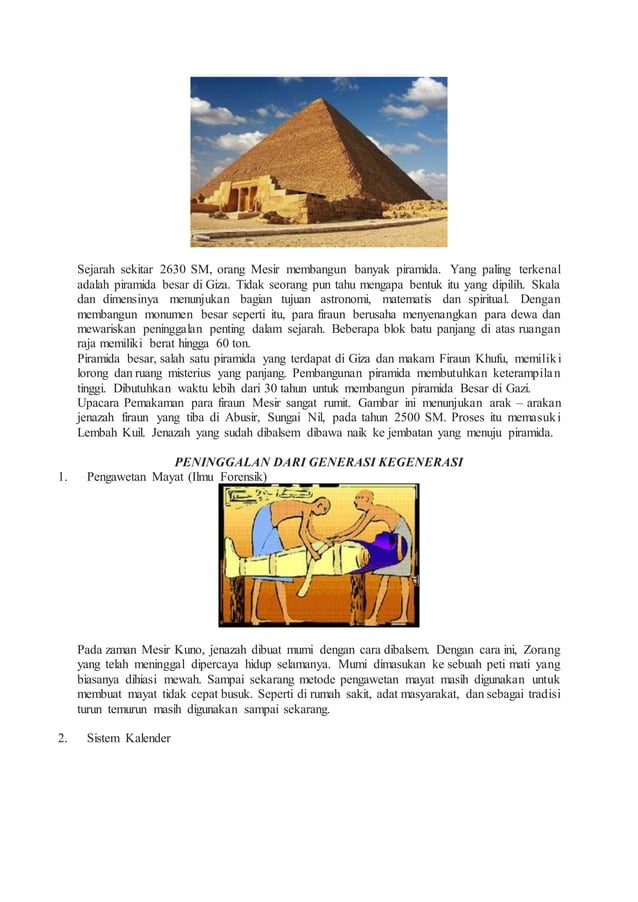 Peradaban mesir kuno | PDF