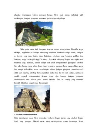 Peradaban suku maya | DOCX