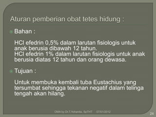 Peradangan telinga tengah | PPTX