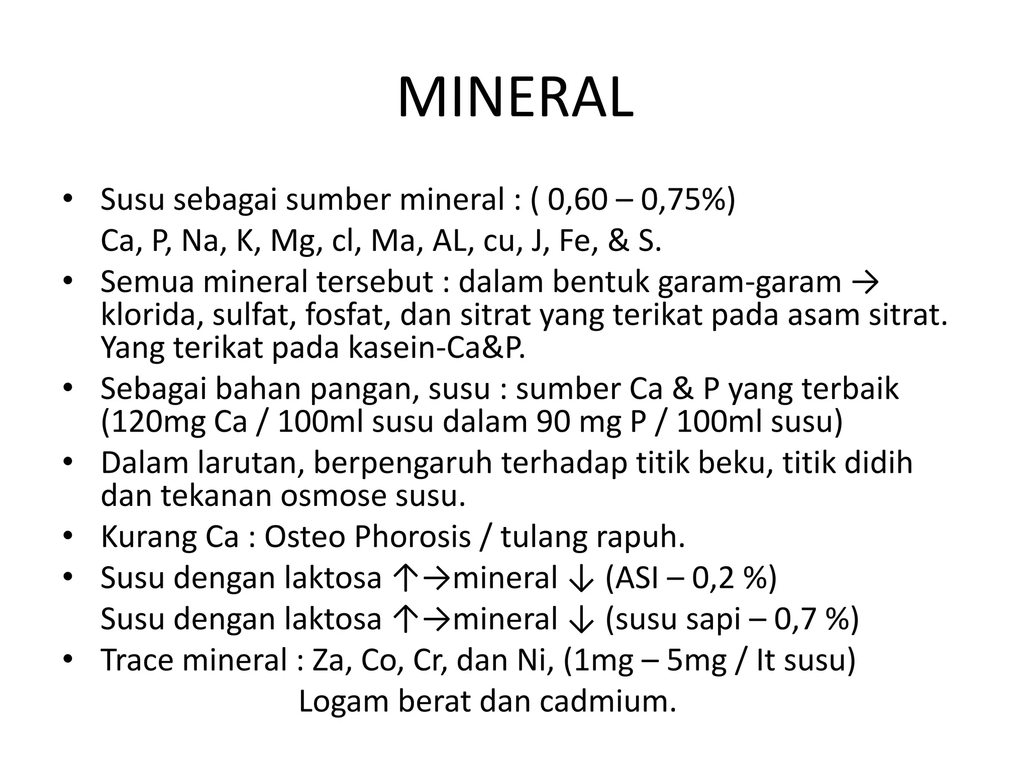 air susu sebagai bahan pangan | PPTX