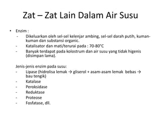 air susu sebagai bahan pangan | PPTX