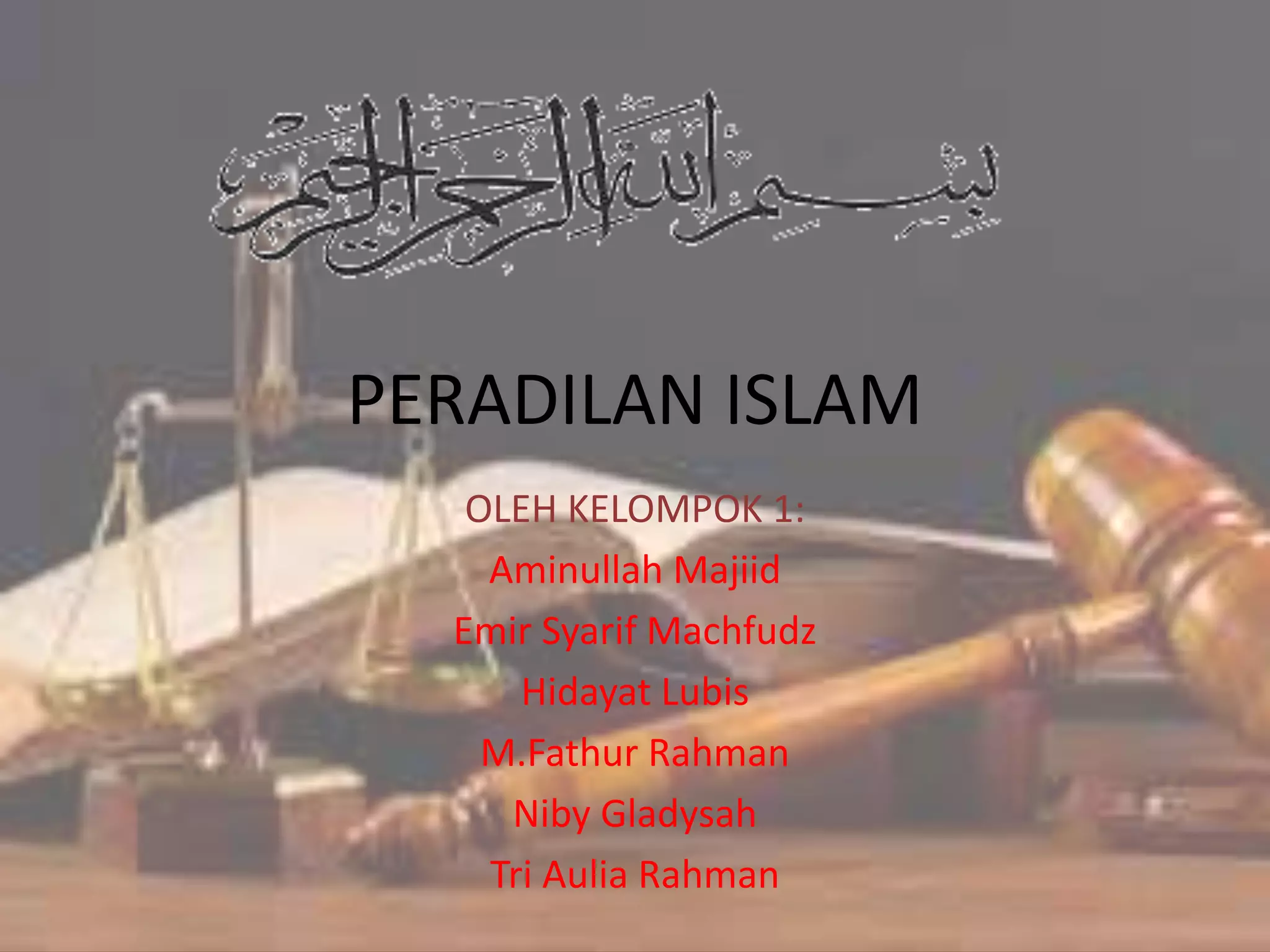 Peradilan islam | PPTX
