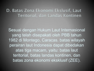 Perairan laut, batas laut, dan pantai | PPTX