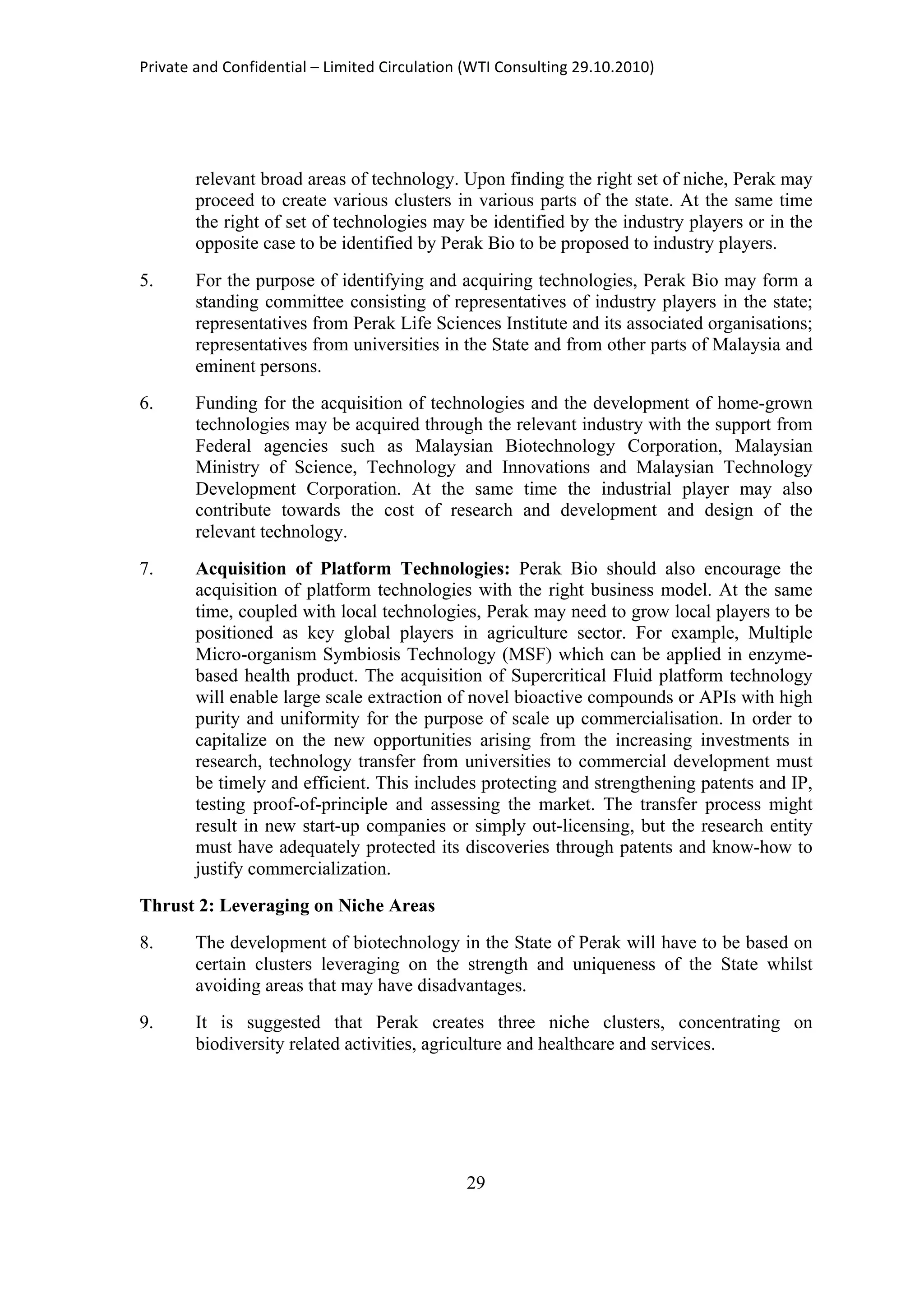 Perak biotechnology masterplan-8th | PDF