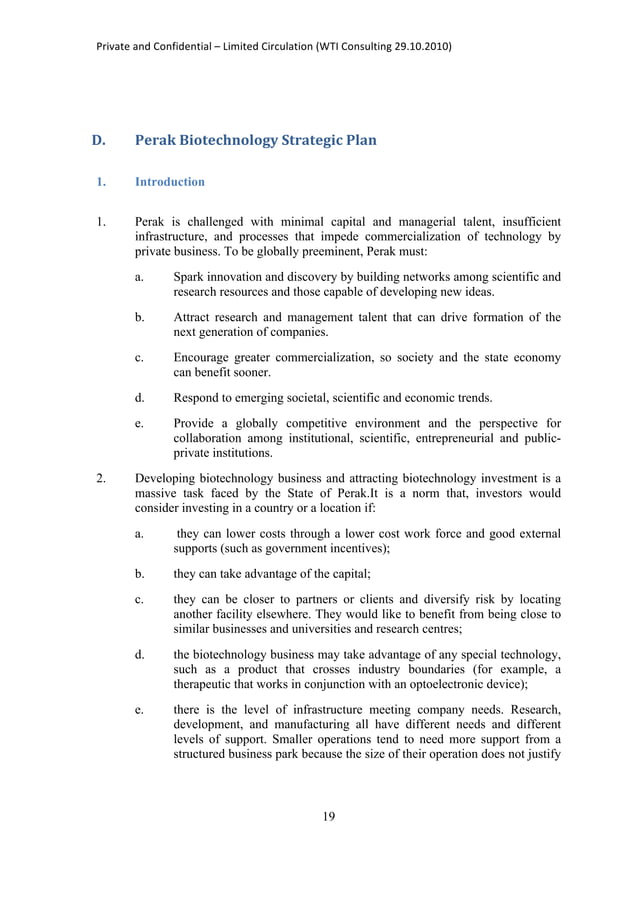 Perak biotechnology masterplan-8th | PDF
