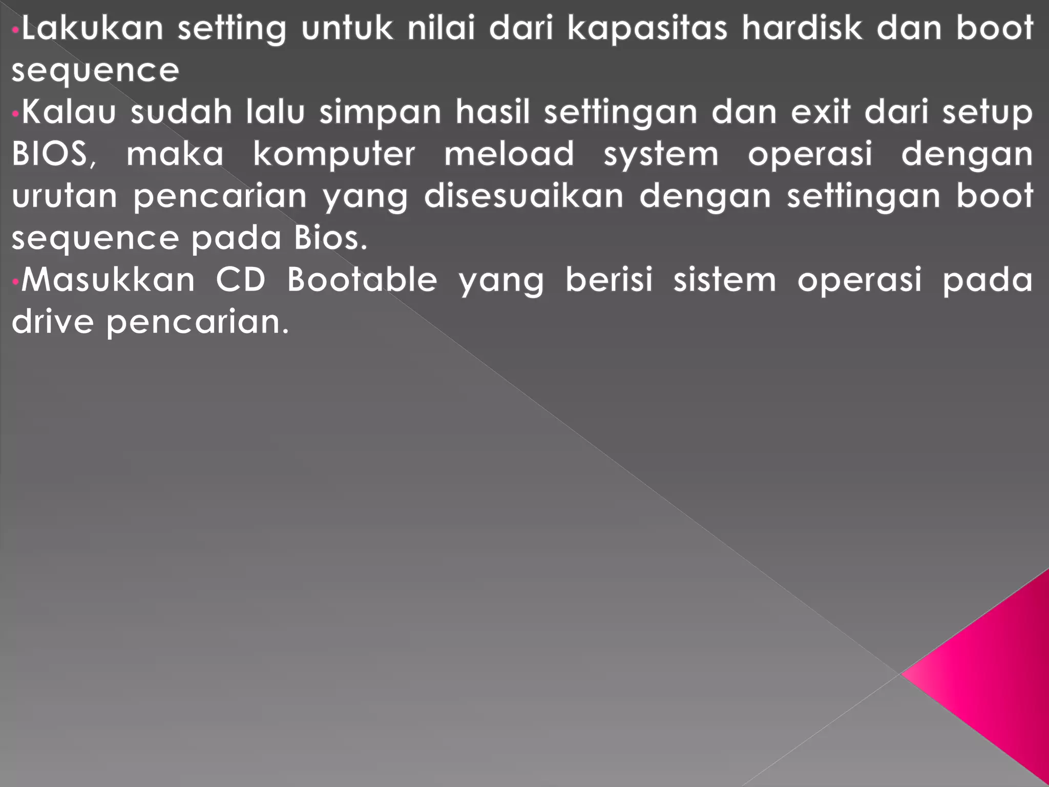 Perakitan dan sistem uas | PPTX