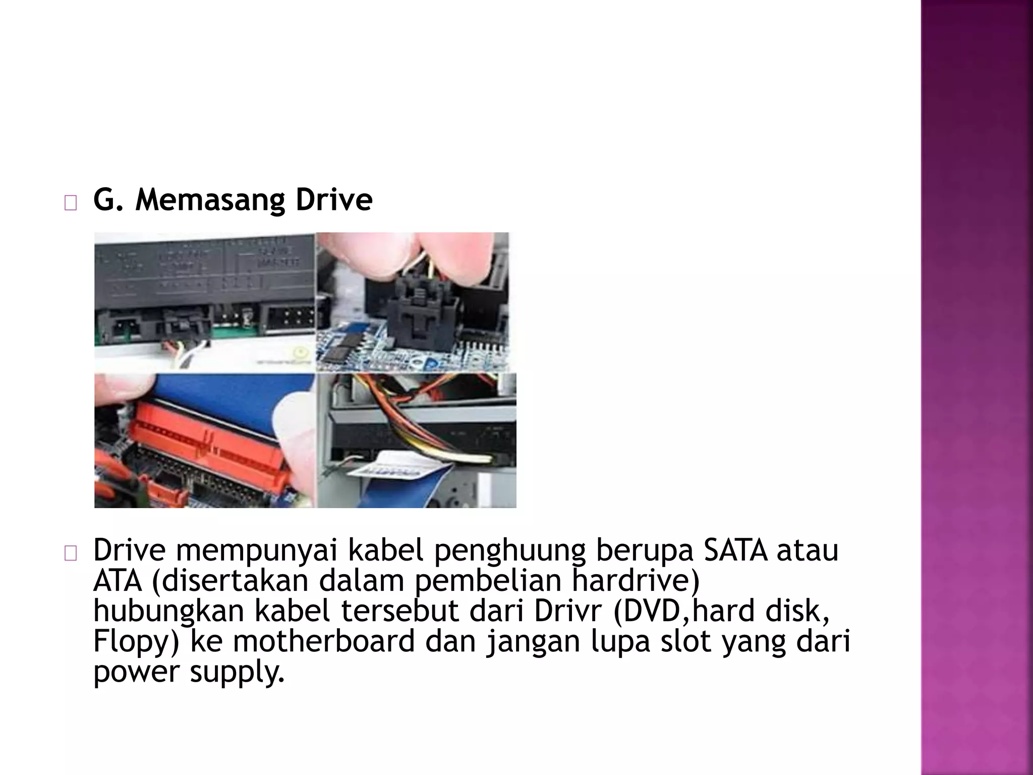 Cara merakit komputer (Perakitan Komputer SMK Kelas X) | PPTX