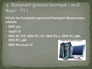 Perakitan komputer sejarah komputer tahun 1940 | PPT