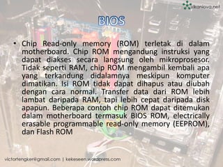 Perakitan komputer tata letak komponen komputer - motherboard | PDF