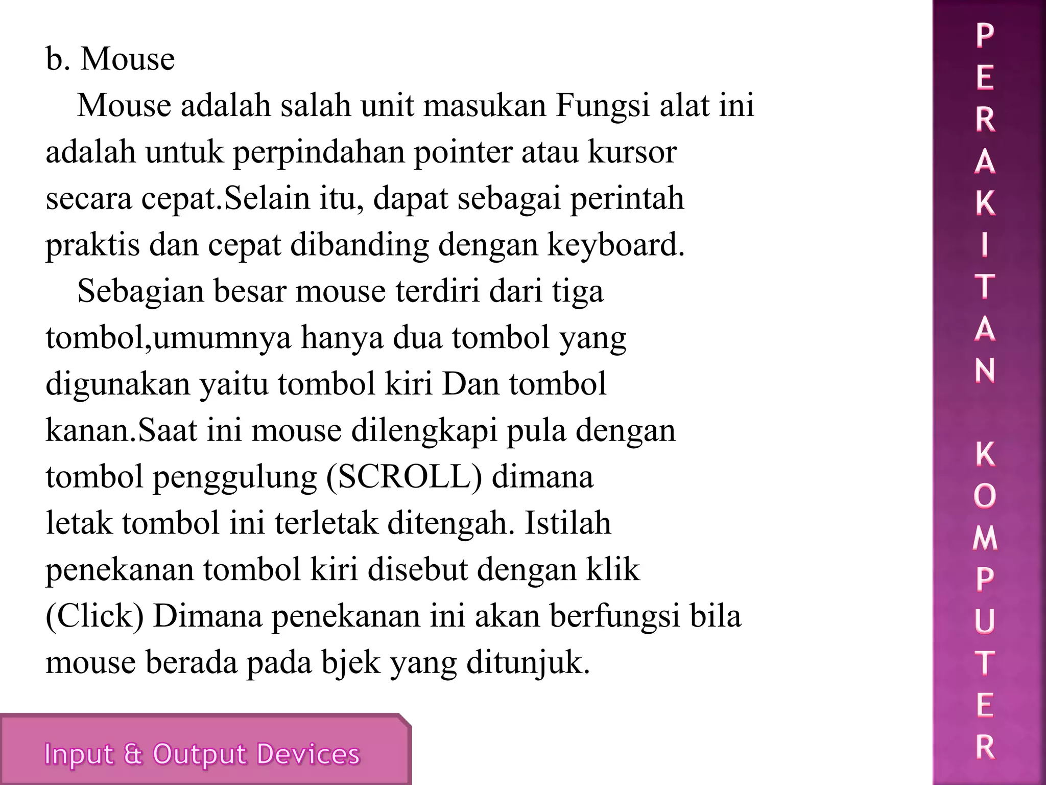 input & output komputer | PPTX