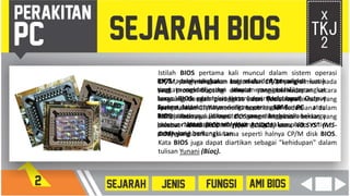 Perakitan pc : BIOS | PPTX
