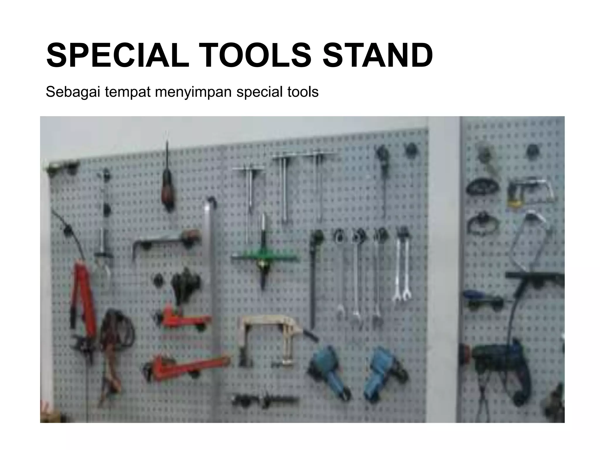 Peralatan bengkel atau workshop perawatan alat berat | PPSX