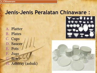 Peralatan dan Perlengkapan Restoran | PDF