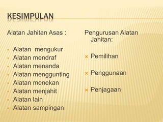Peralatan jahitan t4 | PPTX