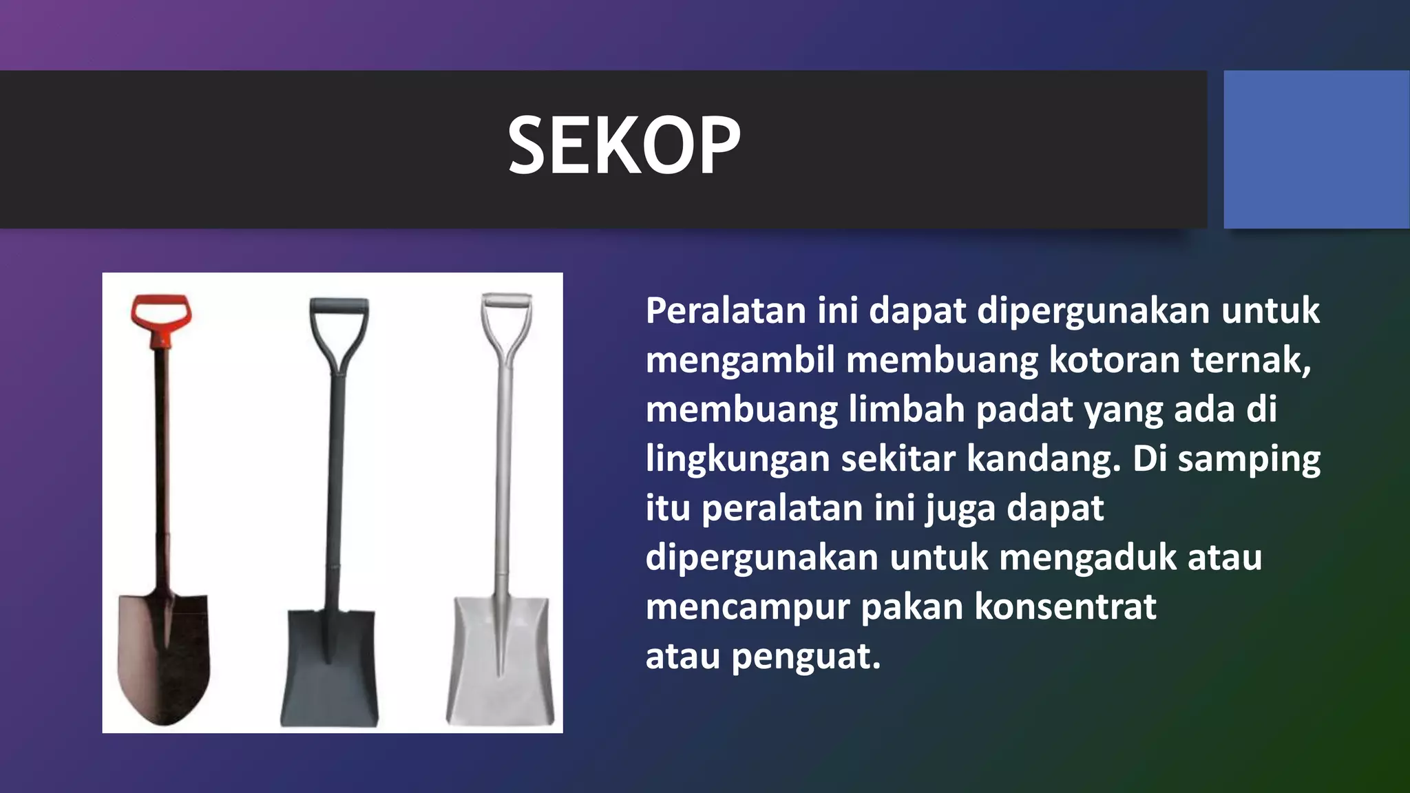 Peralatan Kandang Sapi Potong | PPTX