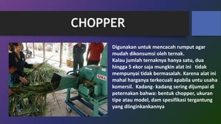 Peralatan Kandang Sapi Potong | PPTX