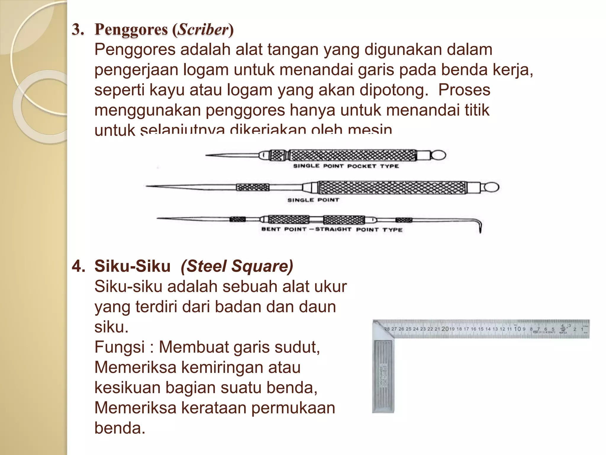 Peralatan kerja bangku | PPTX