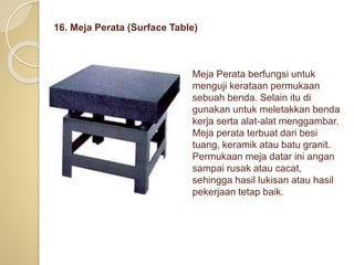 Peralatan kerja bangku | PPTX