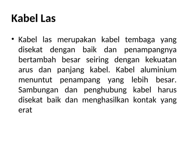 Peralatan las busur listrik salah satu las listrik.ppt