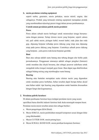 Peralatan pabrik | DOCX