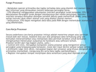 Peralatan proses data pada pc | PPTX