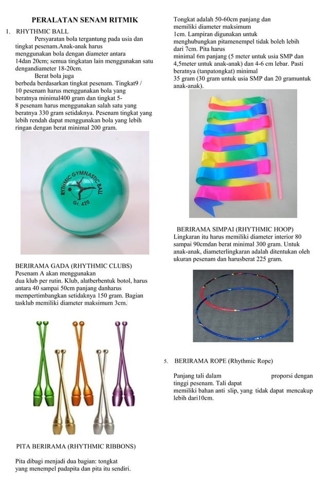 ALAT DAN GAMBAR SENAM LANTAI | PDF