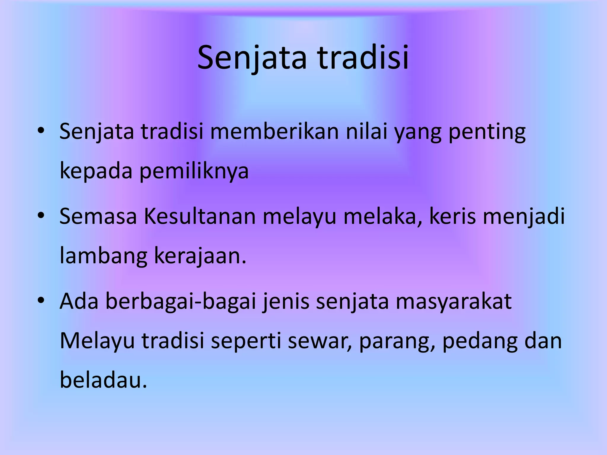 Peralatan senjata edit | PPTX