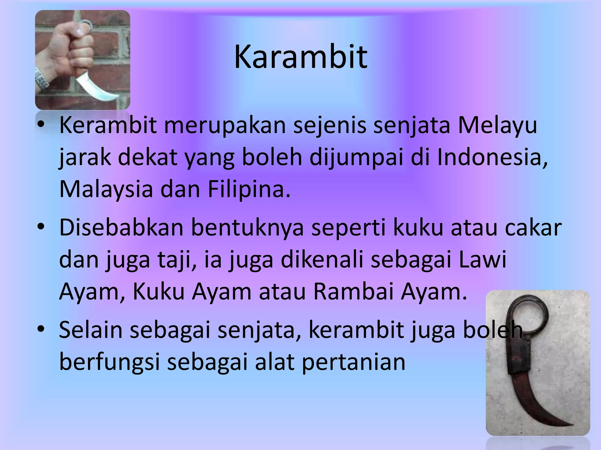 Peralatan senjata edit | PPTX