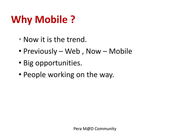 Introduction to Mobile Application Development | PDF | Operating ...