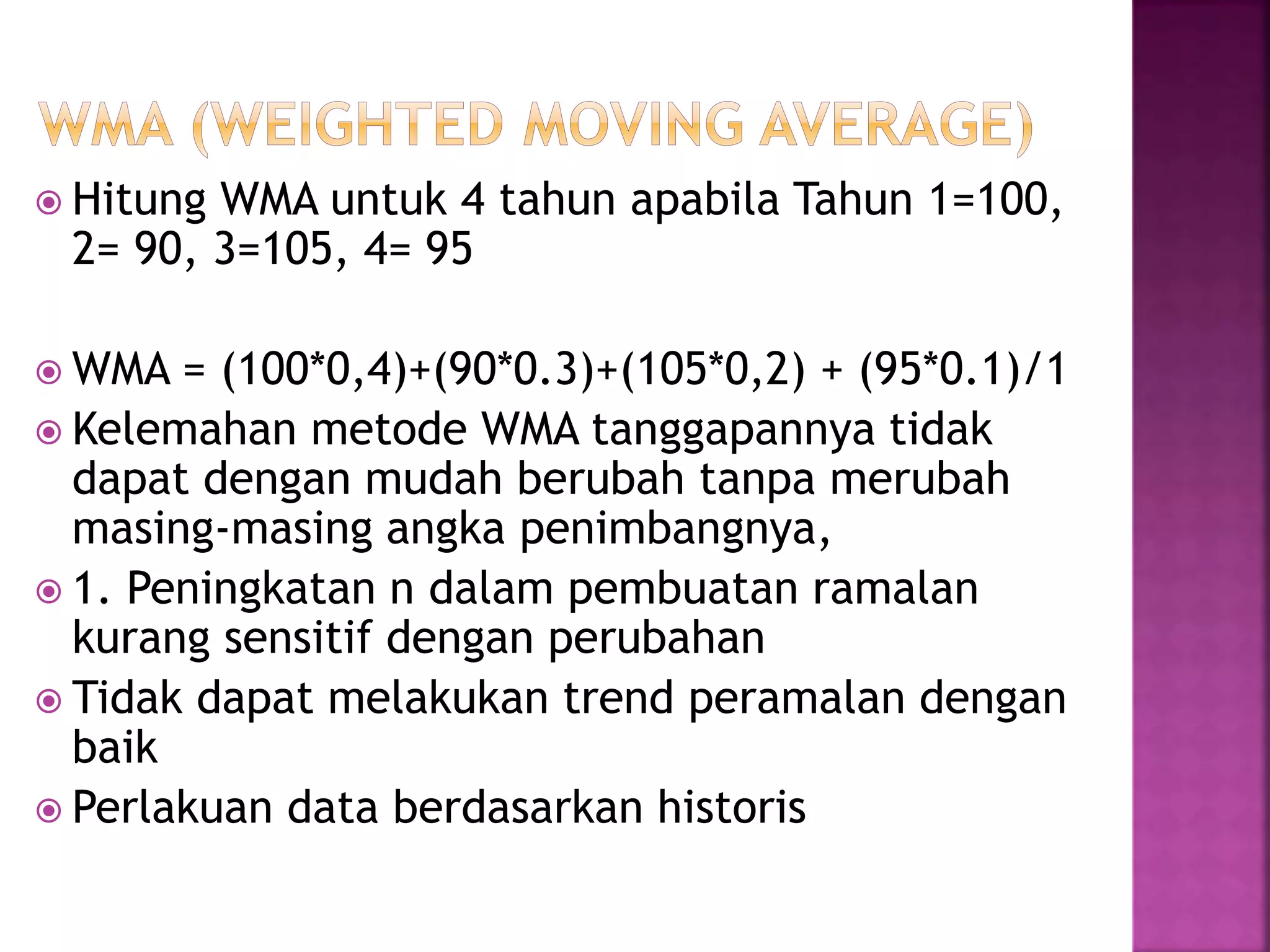 Peramalan - Forecasting - Manajemen Operasional | PPTX