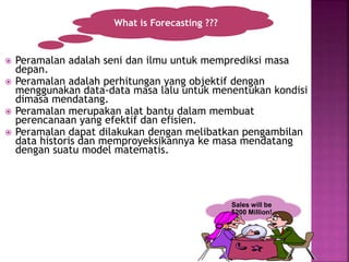 Peramalan - Forecasting - Manajemen Operasional | PPTX