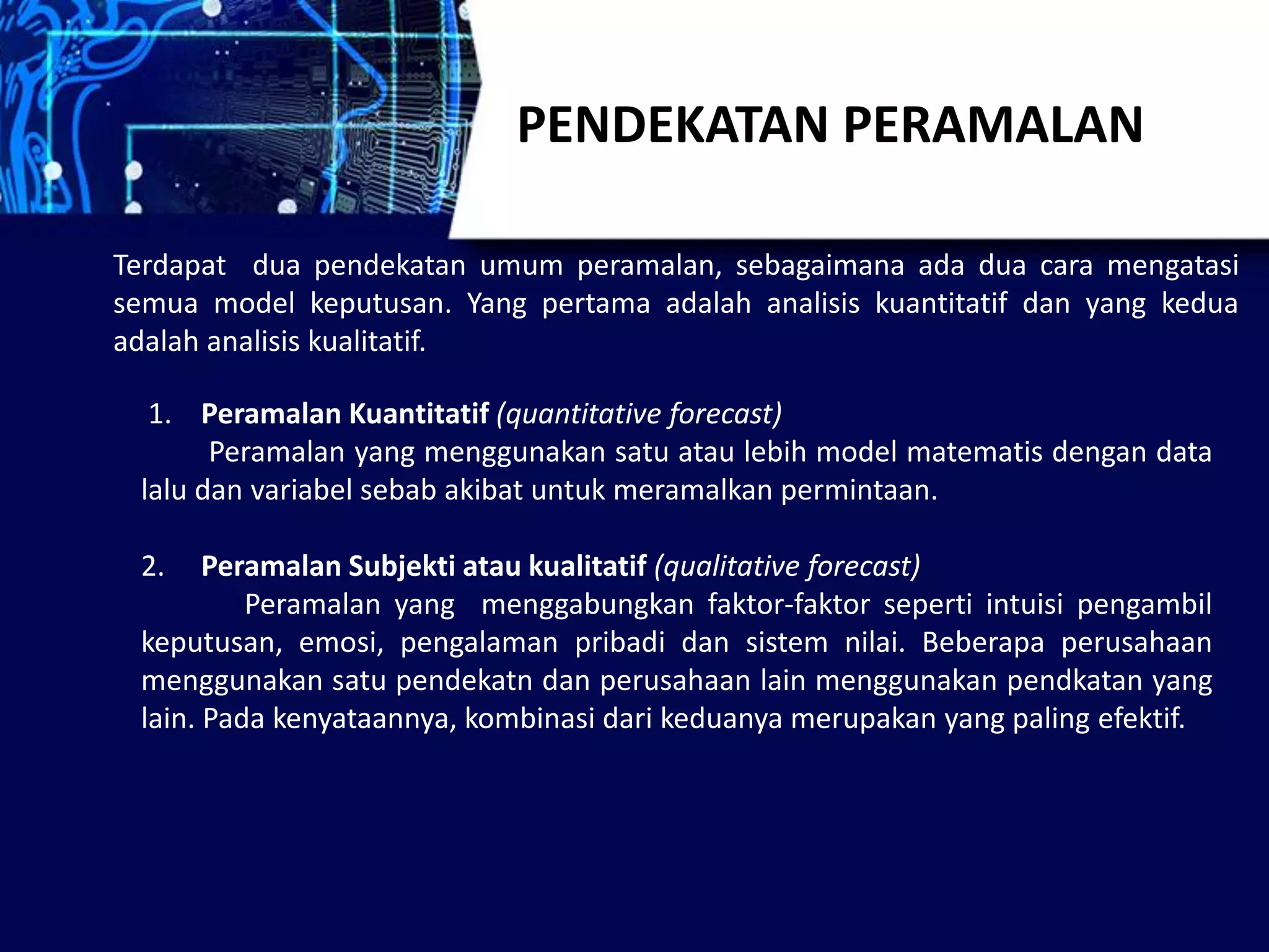 Peramalan Forecasting | PDF