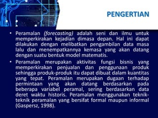 Peramalan Forecasting | PDF