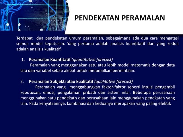 Peramalan Forecasting | PDF