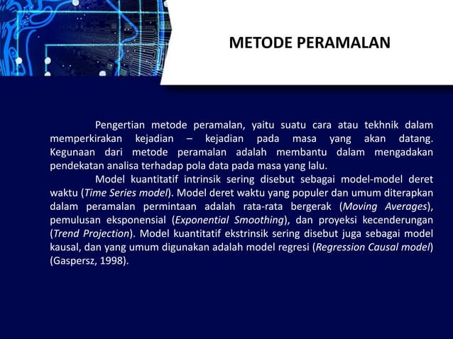 Peramalan Forecasting | PDF