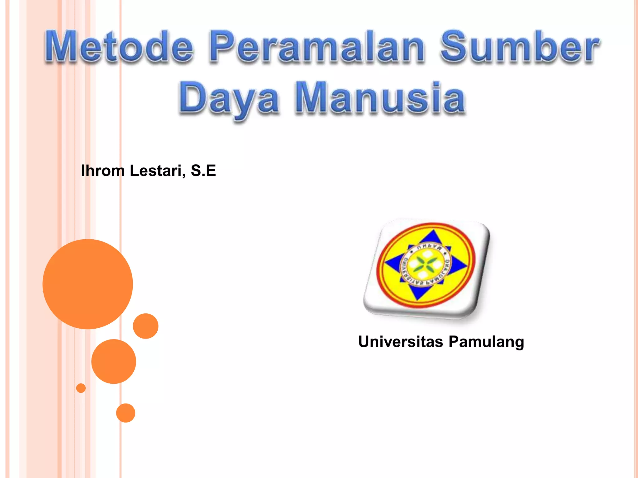 Peramalan sdm | PPTX