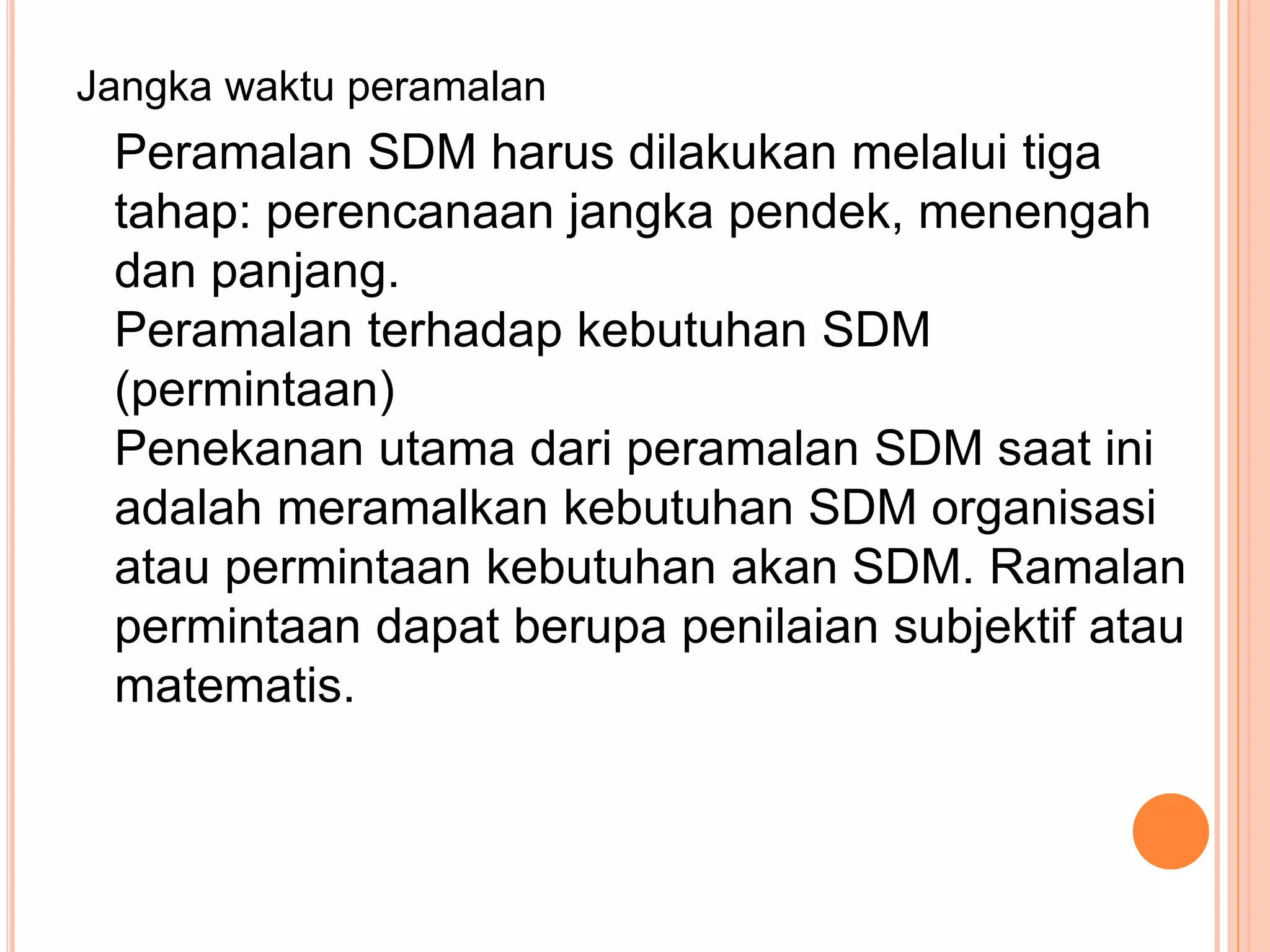 Peramalan sdm | PPTX